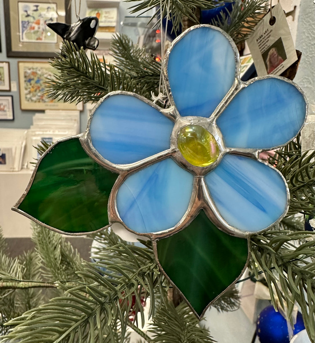 FORGET ME NOT STAINED GLASS – Scanlon Gallery & Custom Framing