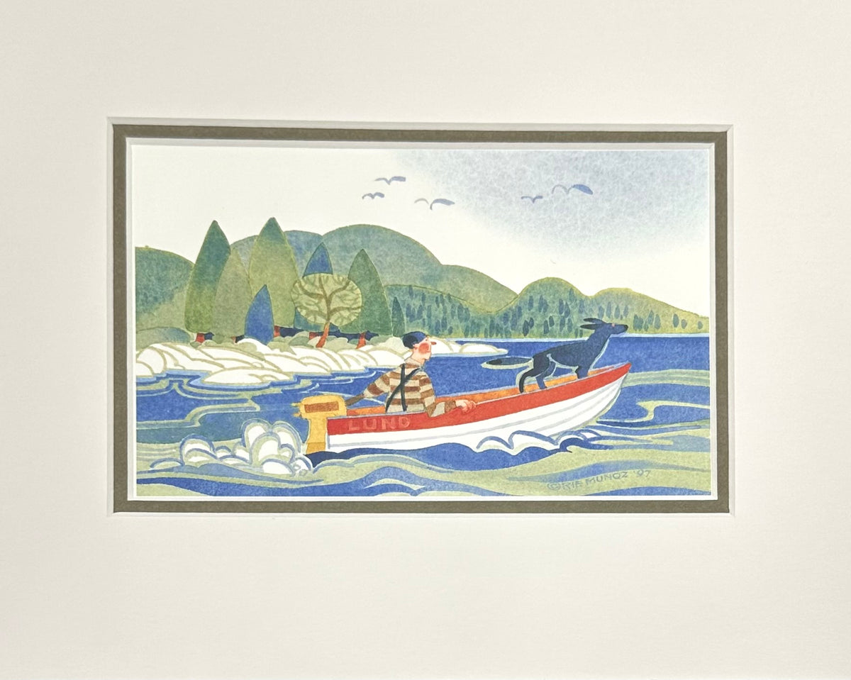 BUSH TRANSPORTATION Matted Art Card – Scanlon Gallery & Custom Framing