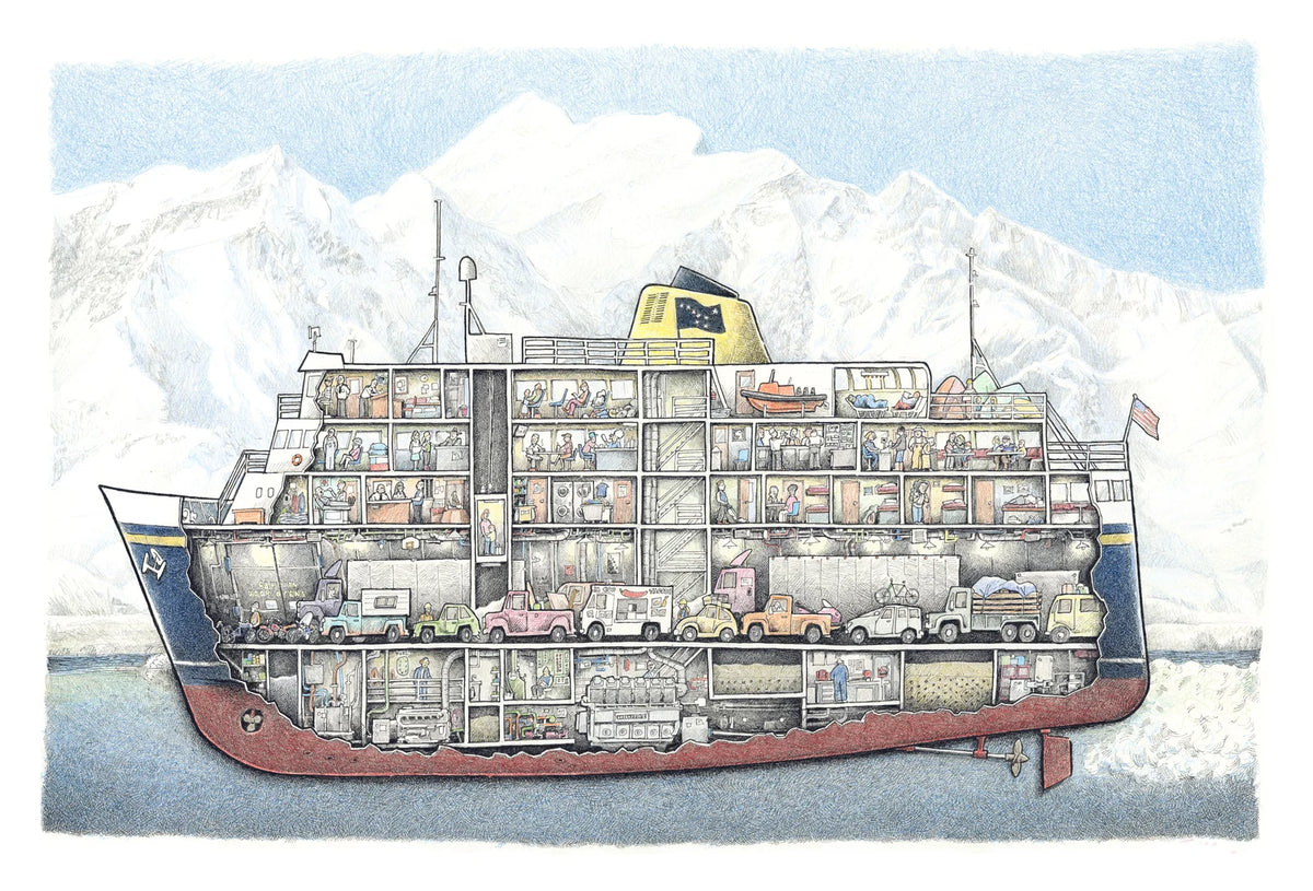 ALASKA MARINE HIGHWAY SHIP #1 – Scanlon Gallery & Custom Framing