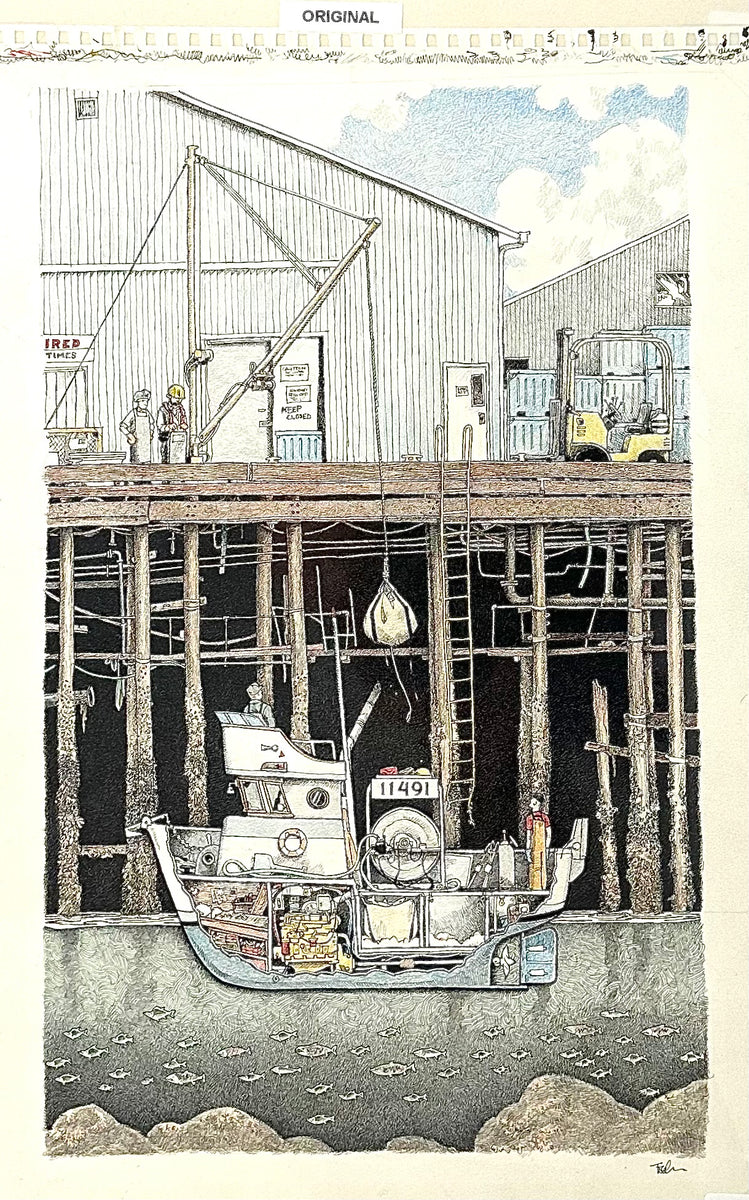 CANNERY DOCK #1 ORIGINAL FRAMED – Scanlon Gallery & Custom Framing