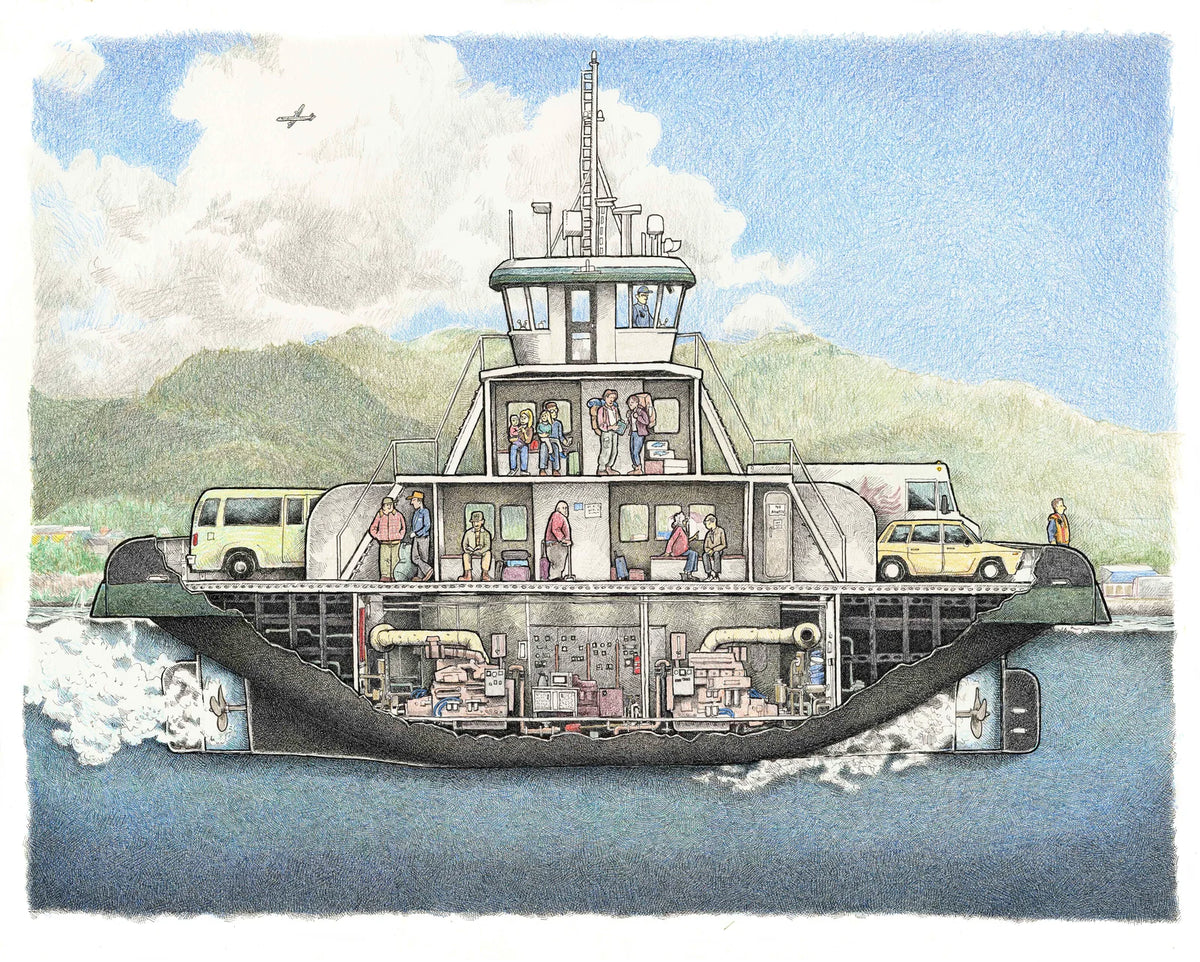 FERRY ON TONGASS NARROWS – Scanlon Gallery & Custom Framing