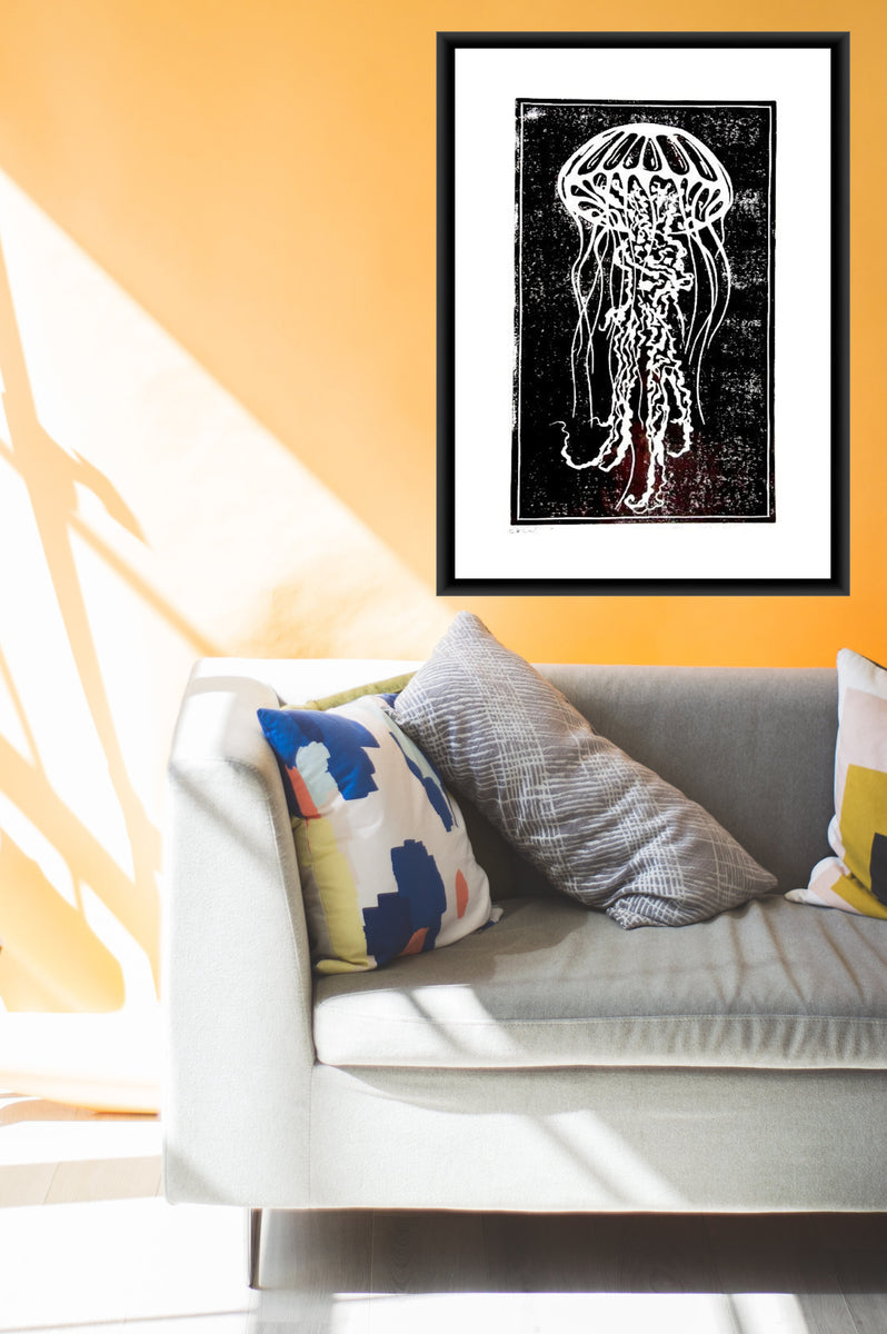 GRACE BLACK WOOD BLOCK PRINT – Scanlon Gallery & Custom Framing