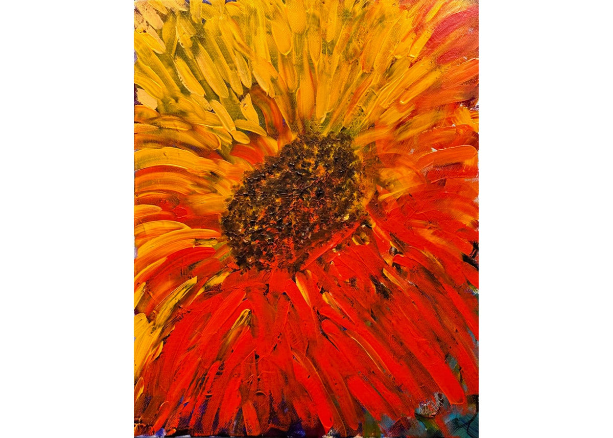 SUNFLOWER ORIGINAL ACRYLIC – Scanlon Gallery & Custom Framing