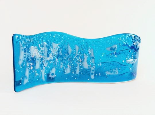 WAVE LARGE GLACIER FUSED GLASS – Scanlon Gallery & Custom Framing