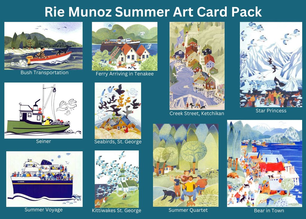 SUMMER ART CARDS 10 PACK RIE MUNOZ – Scanlon Gallery & Custom Framing